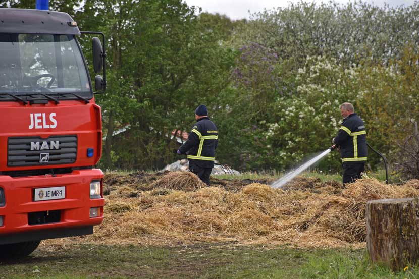 Brand i halmen